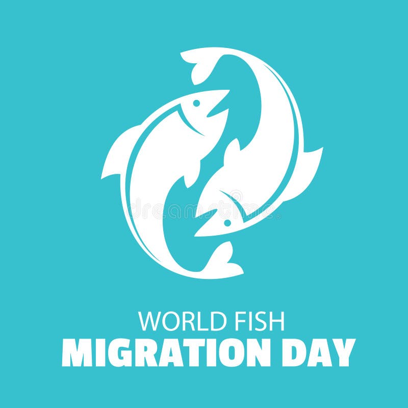 Vector World Fish Migration Day. Templates for Backgrounds Stock Vector ...