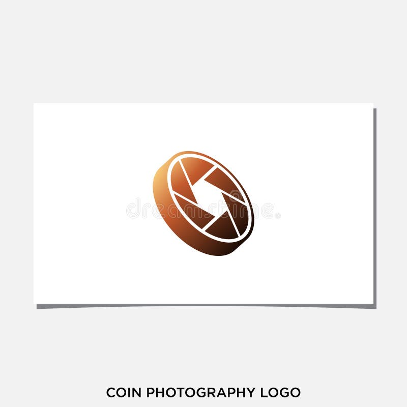 COIN PHOTOGRAPHY LOGO stock vector. Illustration of professional ...