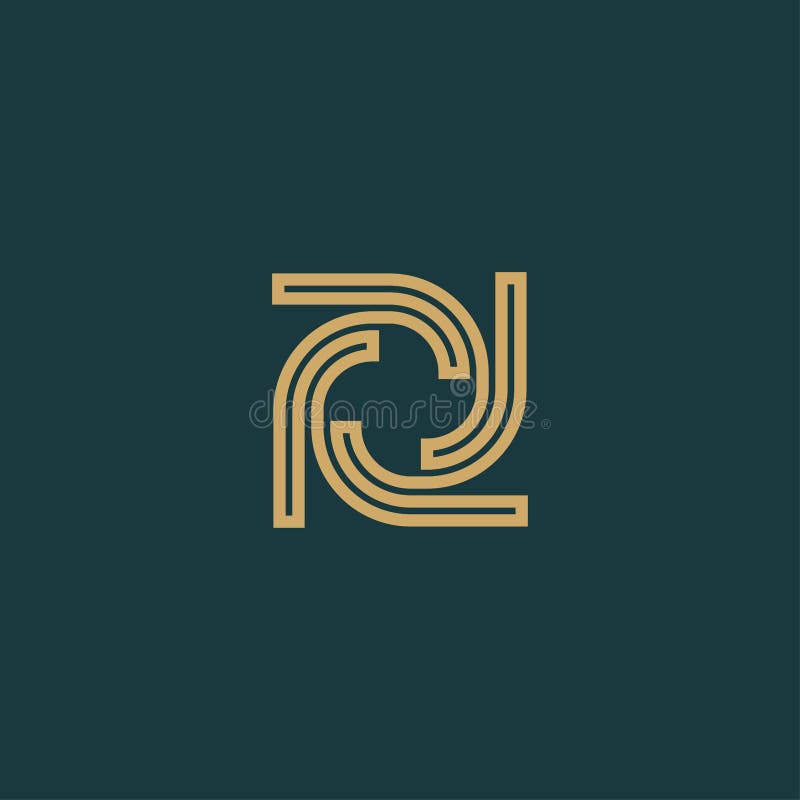 ENDLESS LINE ROTATION LOGO stock vector. Illustration of eternal ...