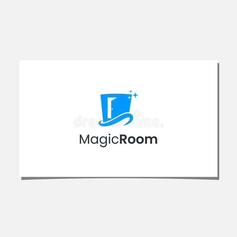 MAGIC ROOM LOGO stock vector. Illustration of show, illusionist - 243189185