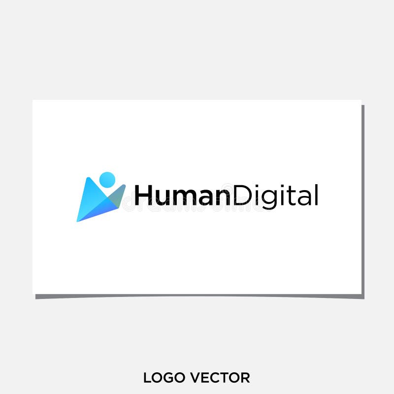 MODERN HUMAN LOGO stock vector. Illustration of simple - 243189419