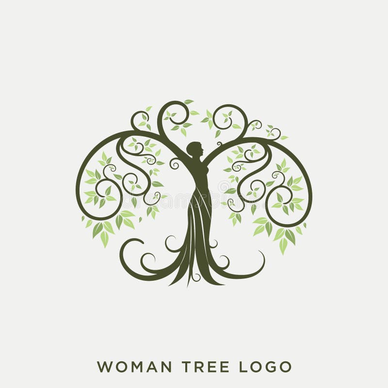 Abstract Woman Tree Logo Stock Illustrations – 2,880 Abstract Woman ...