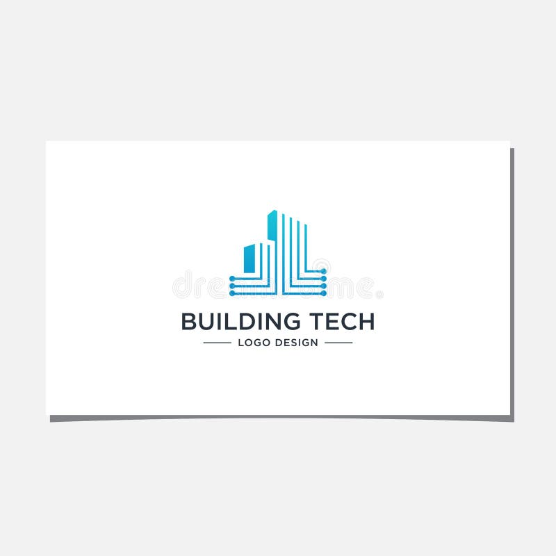 BUILDING TECH LOGO stock vector. Illustration of logo - 243314456