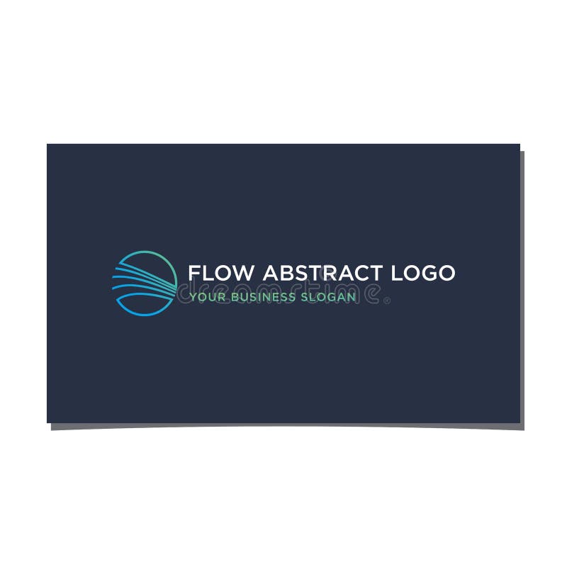 FLOW ABSTRACT LOGO stock vector. Illustration of circle - 243314681