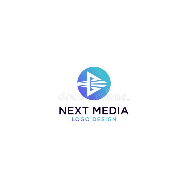 Next media logo stock vector. Illustration of business - 243314823