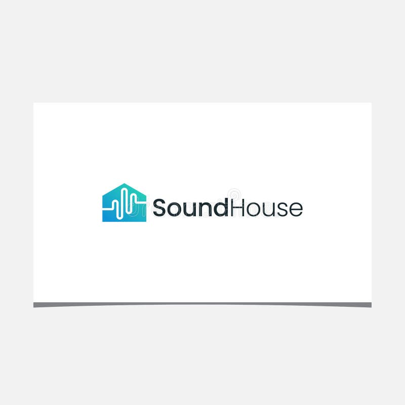 SOUND HOUSE LOGO stock vector. Illustration of graph - 243348319