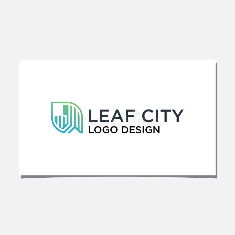 LEAF and BUILDING LOGO stock vector. Illustration of company - 243435188