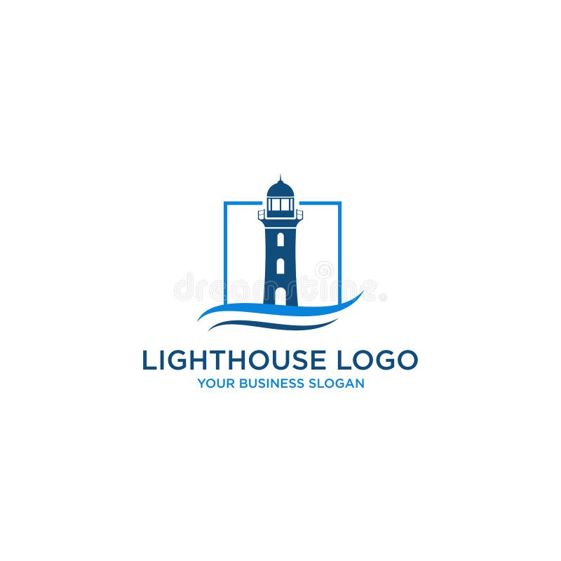 LIGHTHOUSE and WAVE LOGO stock vector. Illustration of lighthouse ...