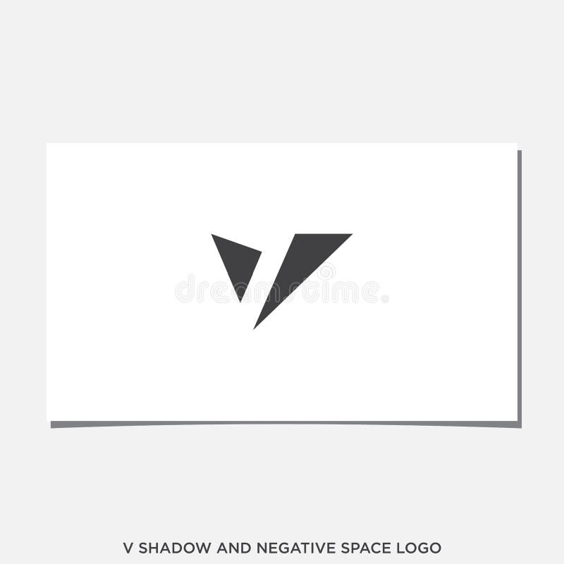 V shadow logo stock vector. Illustration of branding - 243554201