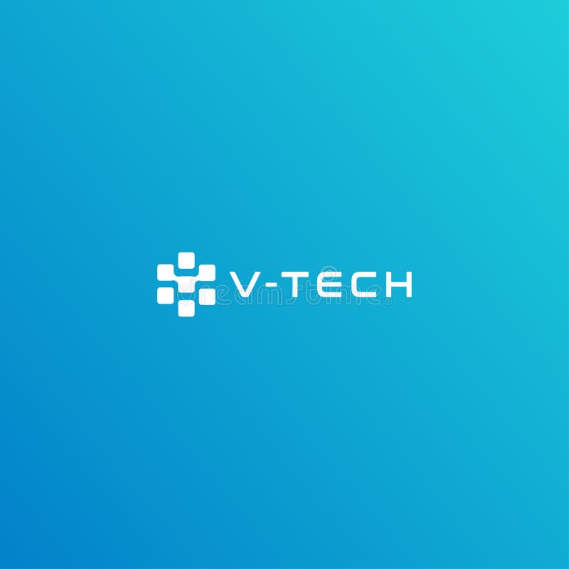 V tech logo stock vector. Illustration of graphic, design - 243554235