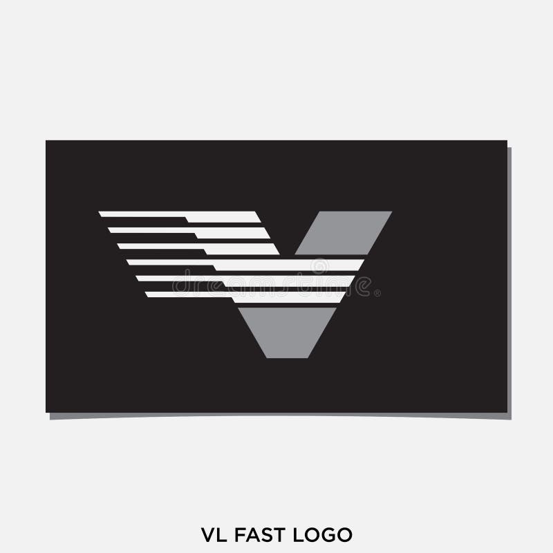 VL FAST LOGO stock vector. Illustration of fast, industry - 243554265
