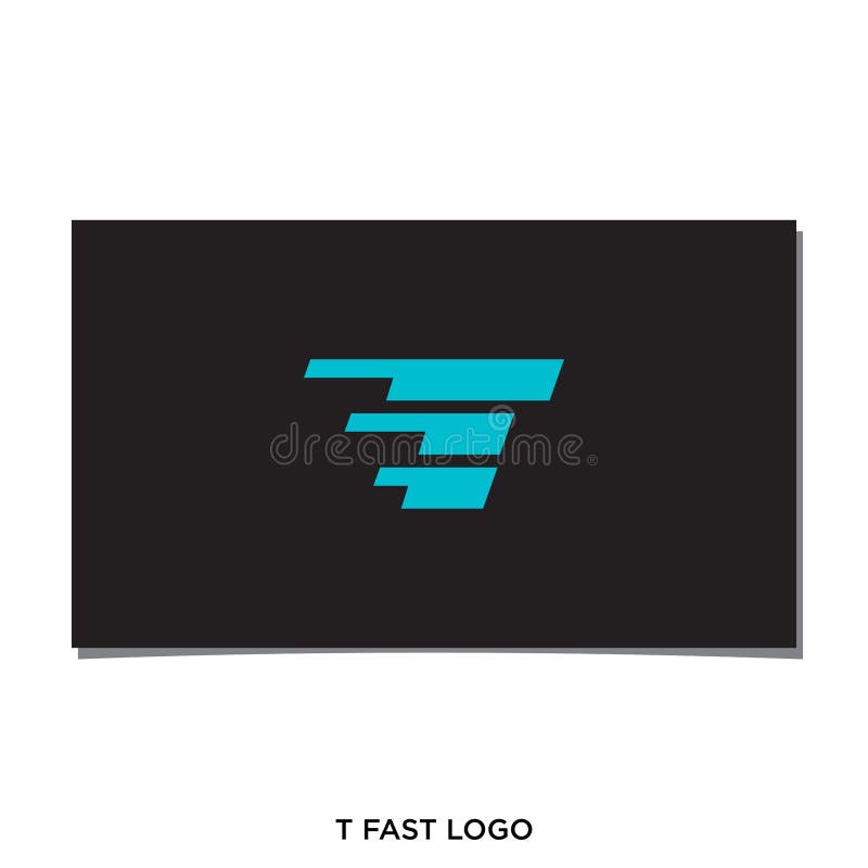 T FAST LOGO stock vector. Illustration of identity, eps10 - 243577186