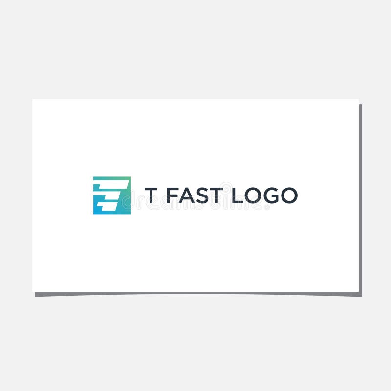 T FAST LOGO stock vector. Illustration of flat, unique - 243579483