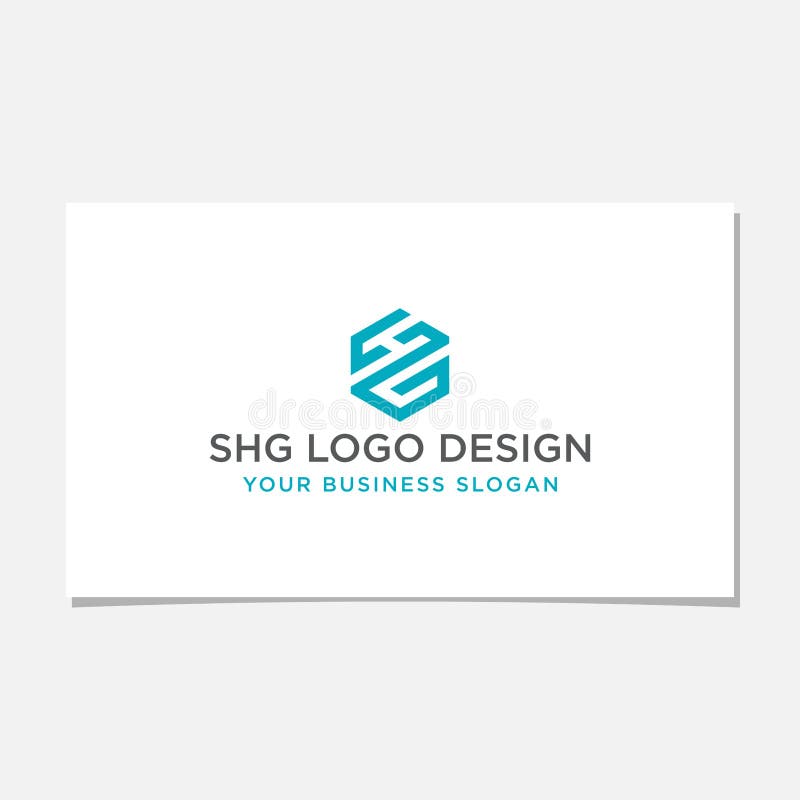 SHG HEXAGON LOGO stock vector. Illustration of branding - 243656746