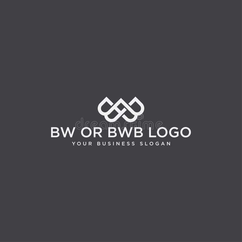 BW LOGO stock vector. Illustration of sign, abstract - 243661530
