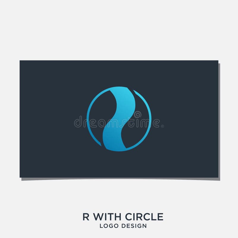 R CIRCLE LOGO stock vector. Illustration of initials - 243663103