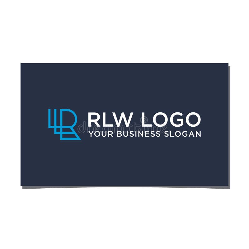 RLW LOGO stock vector. Illustration of negative, business - 243663156
