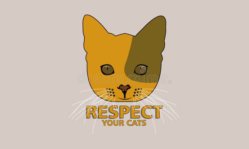 Respect Cat stock vector. Illustration of symbol, respect - 243744689