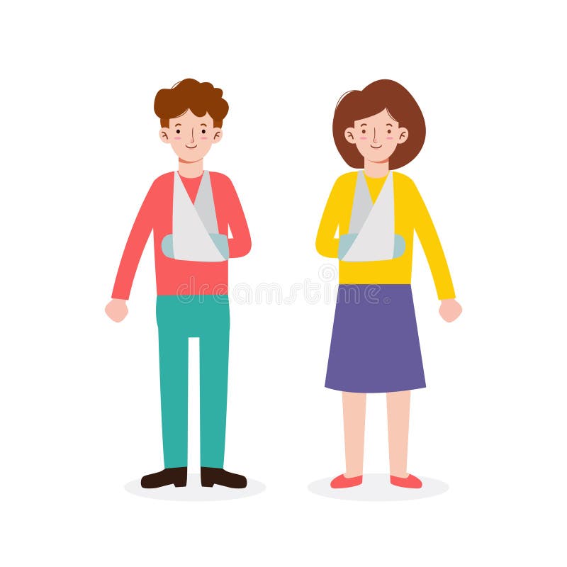 Kid with Broken Leg in the Hospital Stock Vector - Illustration of ...