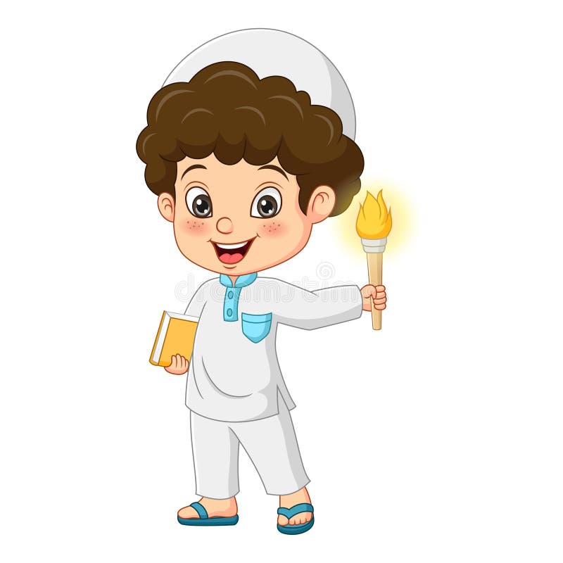 Boy Holding Torch Stock Illustrations – 81 Boy Holding Torch Stock ...