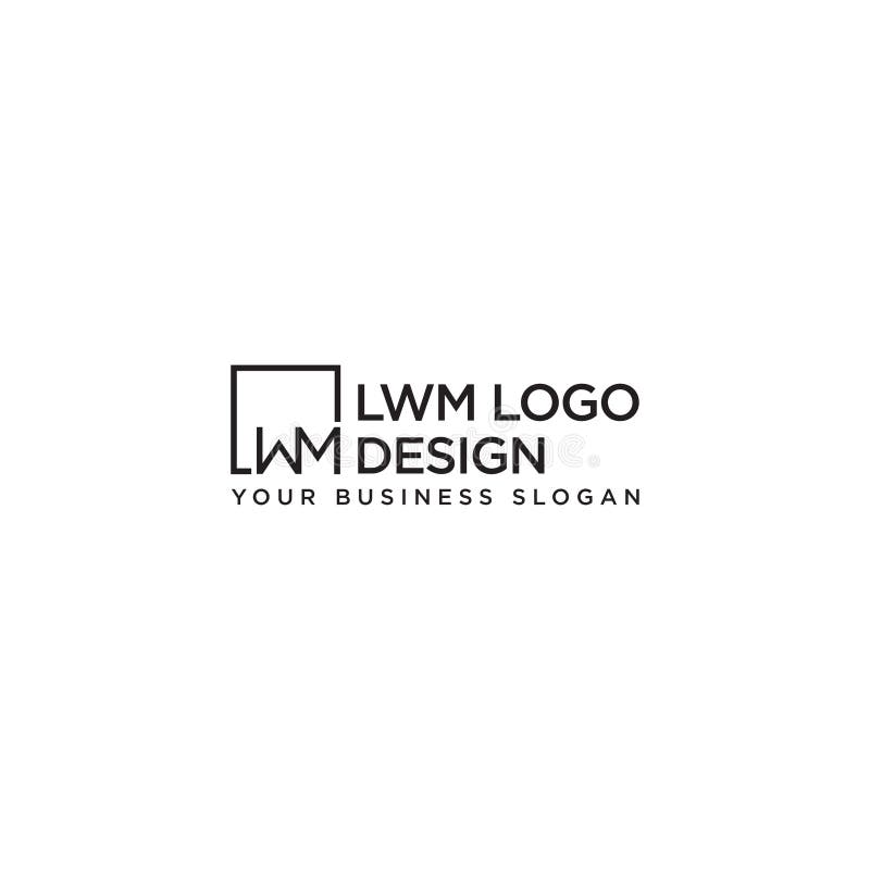 LWM INITIAL LOGO stock vector. Illustration of shape - 243803847