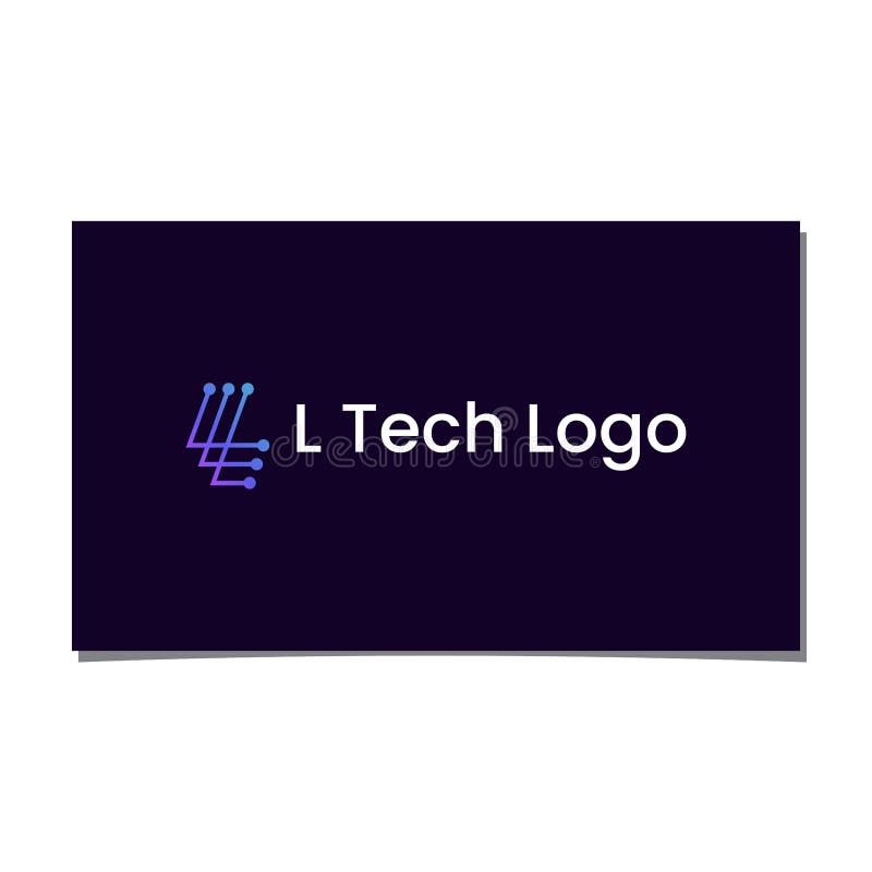 L tech logo stock vector. Illustration of mono, logo - 243807221
