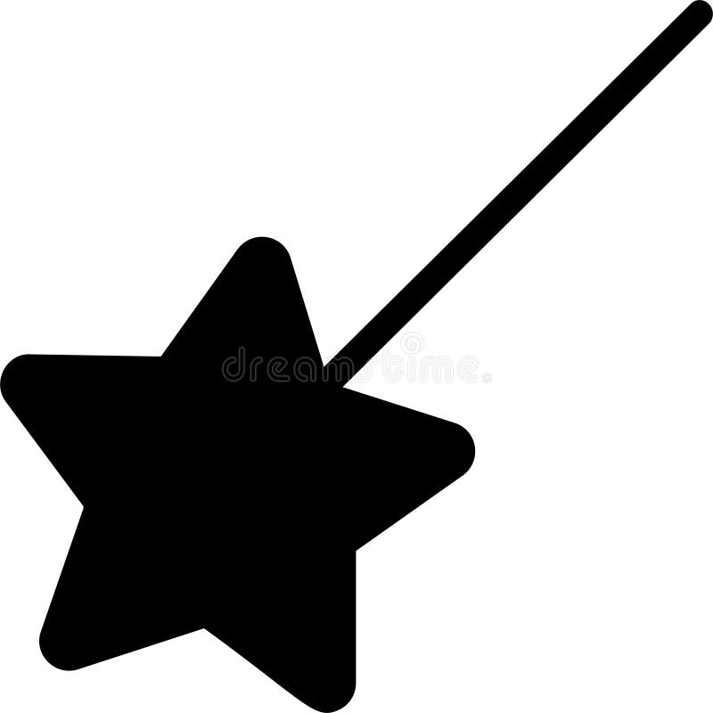 Magic Star Icon stock vector. Illustration of collection - 243825024