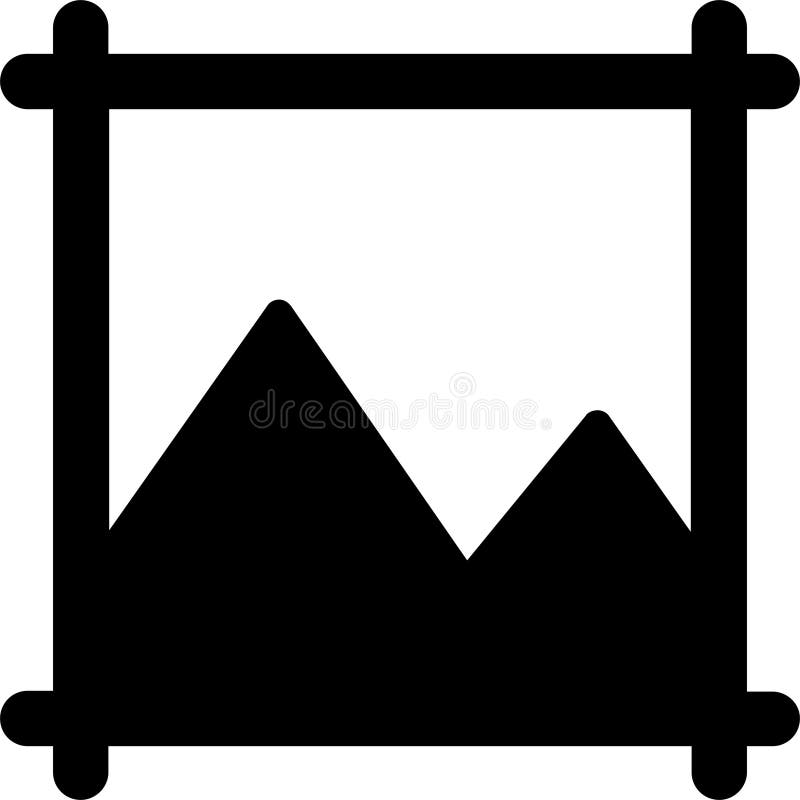 Crop Image Icon stock vector. Illustration of white - 243825066