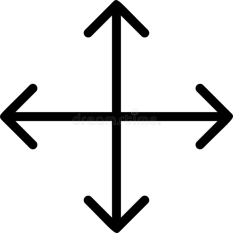 Move Icon stock vector. Illustration of element, mobile - 243829720