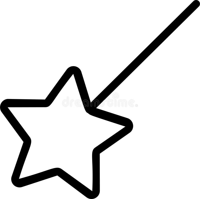 Magic Star Icon stock vector. Illustration of symbol - 243829724