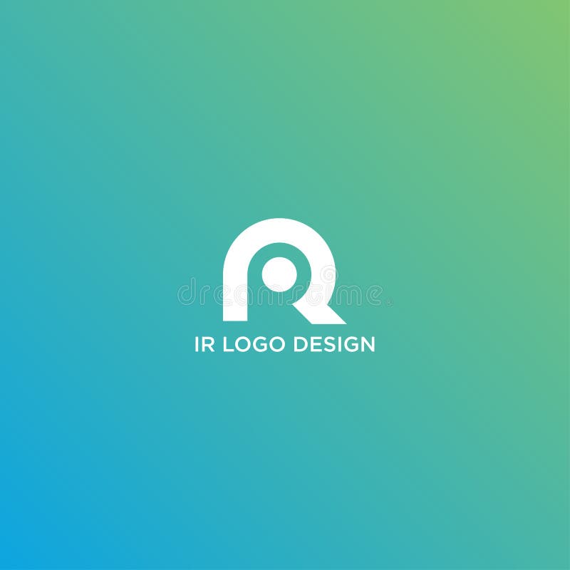 IR INITIAL LOGO stock vector. Illustration of simple - 243851861
