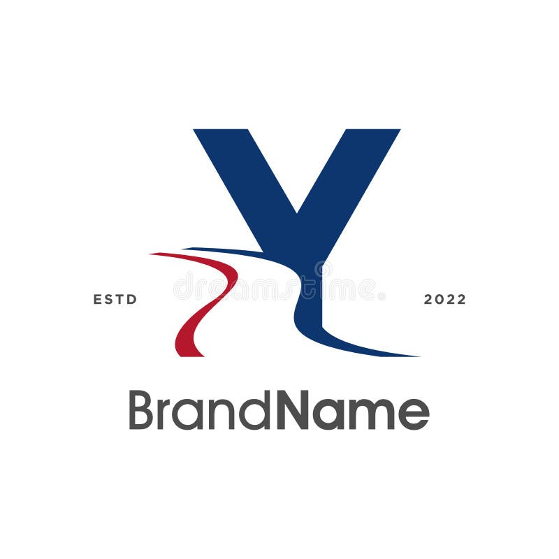 Initial Y Road Way Logo stock vector. Illustration of icon - 243853773