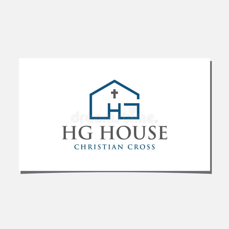 GH or HG CHRISTIAN HOUSE LOGO Stock Vector - Illustration of shape ...