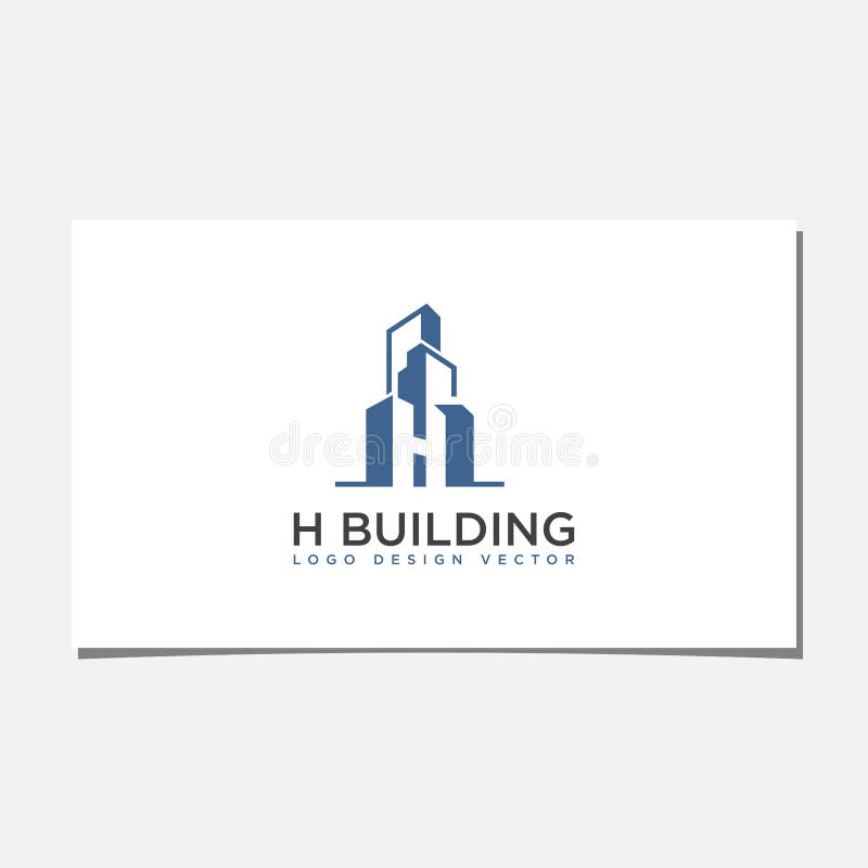 H BUILDING LOGO stock vector. Illustration of apartment - 243873059