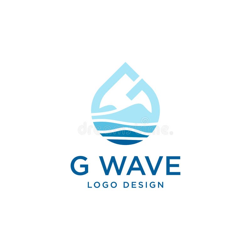 G water waves logo stock vector. Illustration of simple - 243921968