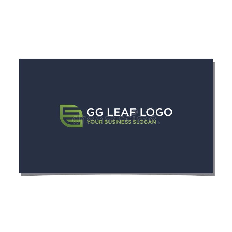 GG LEAF LOGO stock vector. Illustration of logotype - 243922170