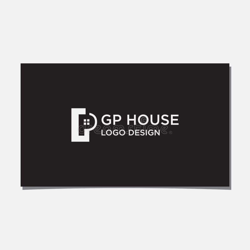 GP HOUSE LOGO stock vector. Illustration of mark, estate - 243922450
