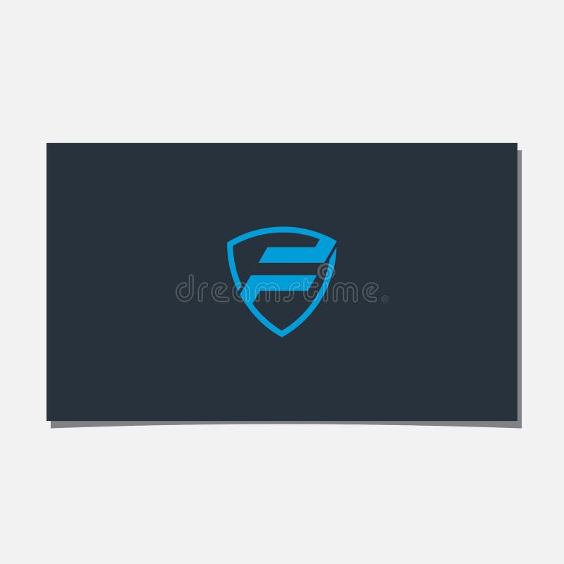 F shield logo stock vector. Illustration of professional - 243944840