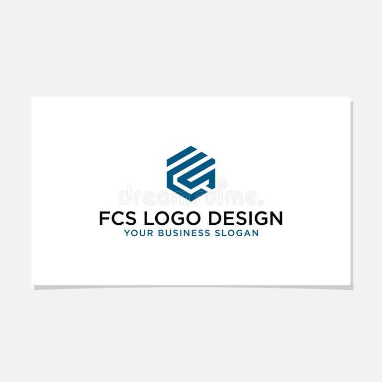 Fcs hexagon logo stock vector. Illustration of flat - 243944859