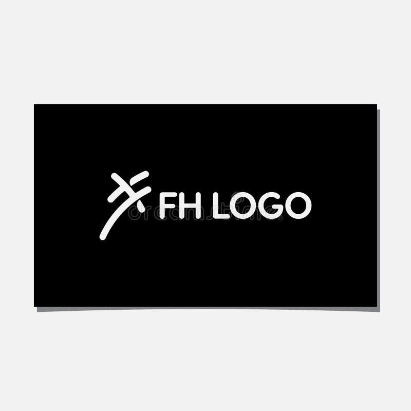 Fh initial logo stock vector. Illustration of identity - 243944943