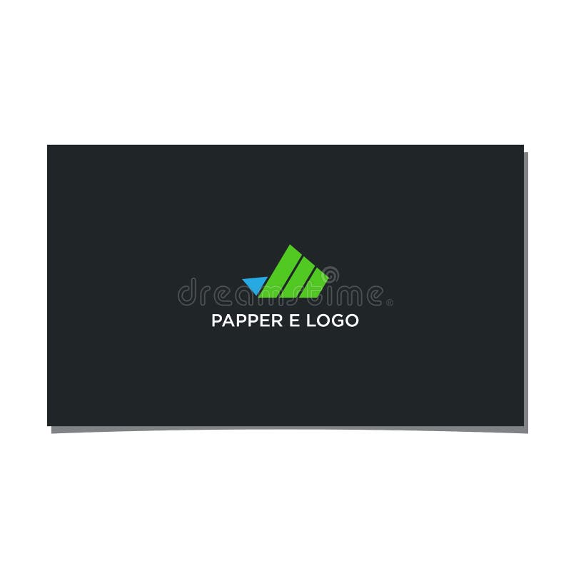 E PAPER LOGO stock vector. Illustration of agree, corporate - 243996908