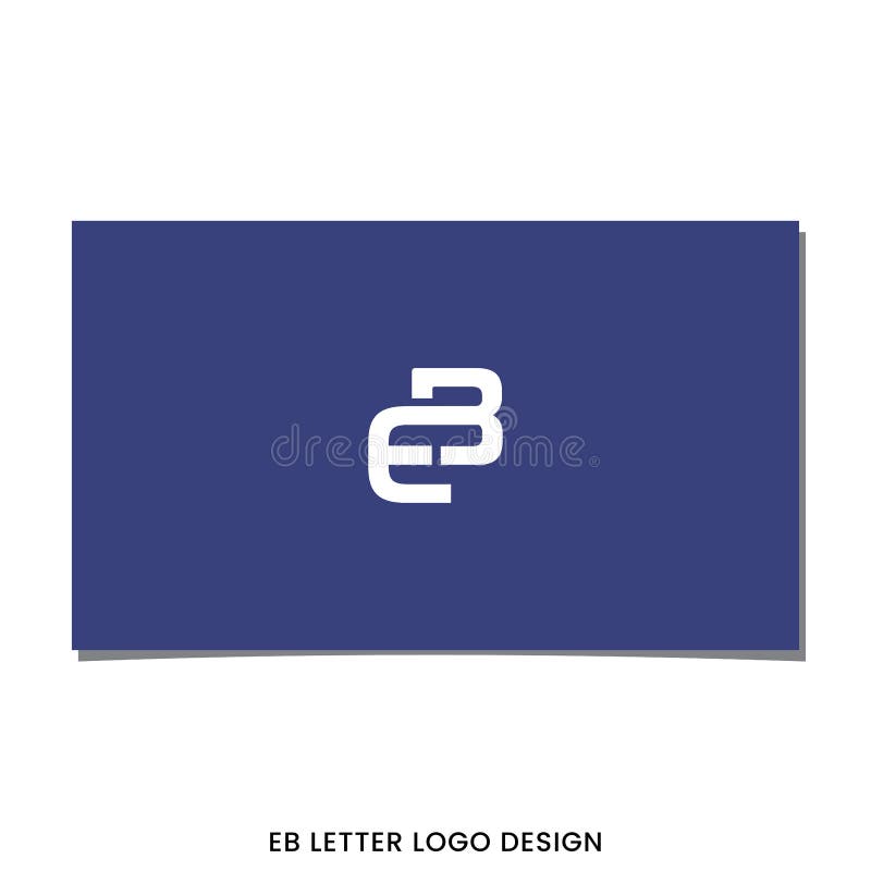 EB INITIAL LOGO stock vector. Illustration of outline - 243998865