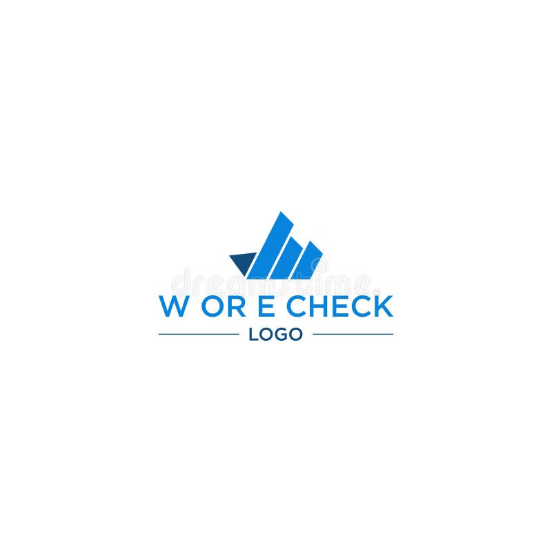 E CHECK LOGO stock vector. Illustration of initial, print - 244011284