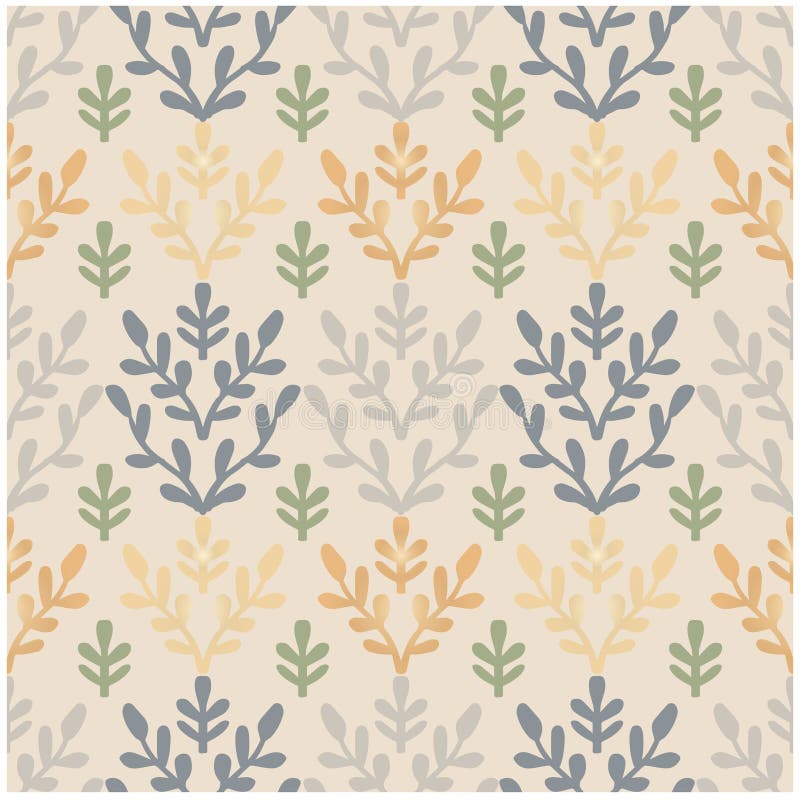 Art Decoration Floral Decorative Seamless Pattern Background. Light ...