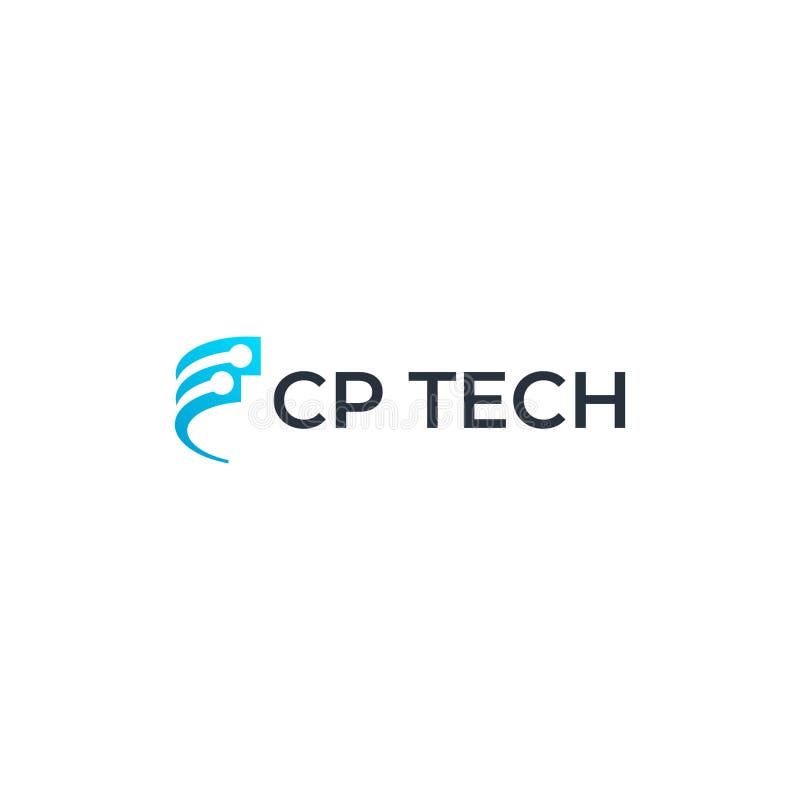 CP TECHNOLOGY LOGO stock vector. Illustration of unique - 244024862