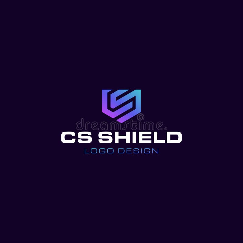 CS SHIELD LOGO stock vector. Illustration of defense - 244027683