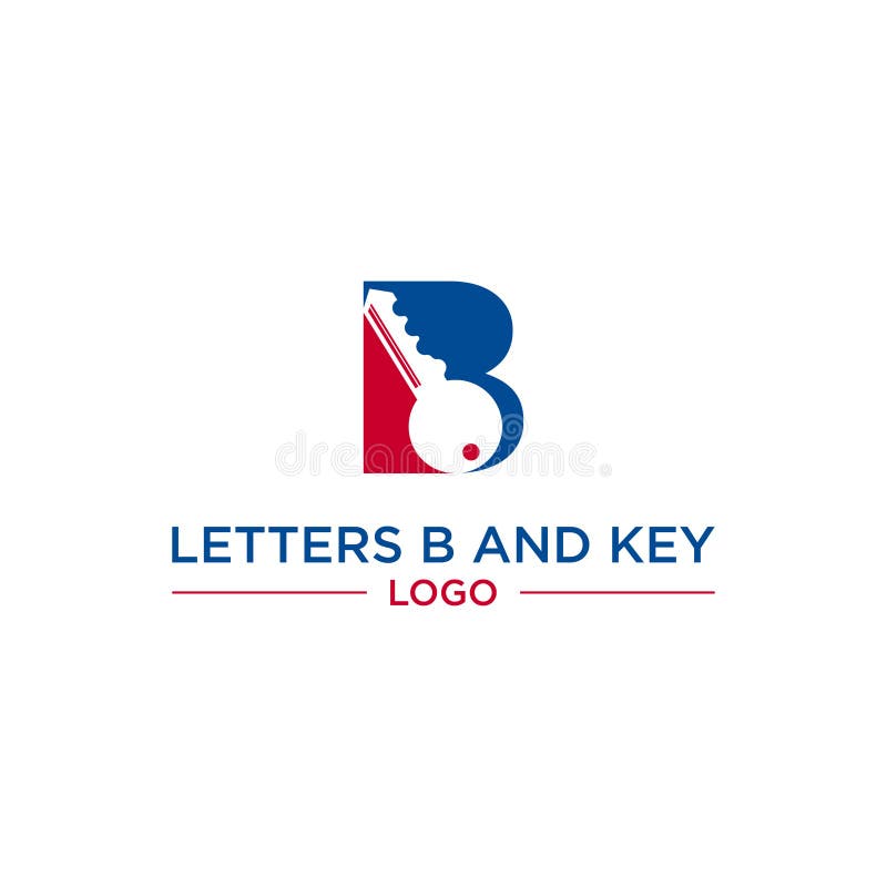 B KEY LOGO stock vector. Illustration of creative, minimal - 244049089