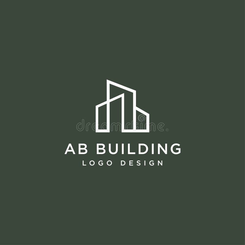 AB BUILDING LOGO stock illustration. Illustration of branding - 244052728