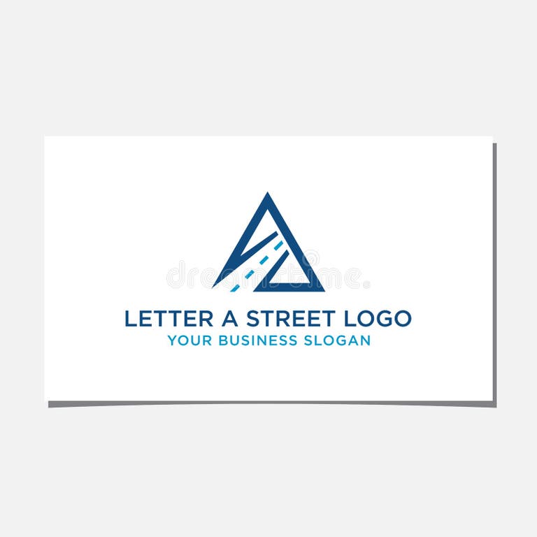 Triangle street logo stock vector. Illustration of simple - 244072578