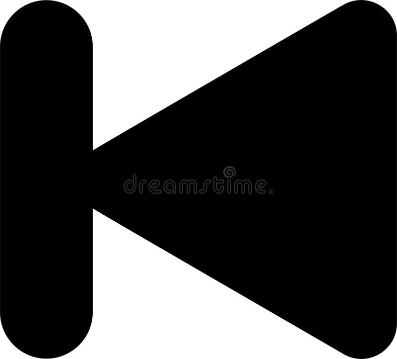 Skip Back Icon stock vector. Illustration of forward - 244104360